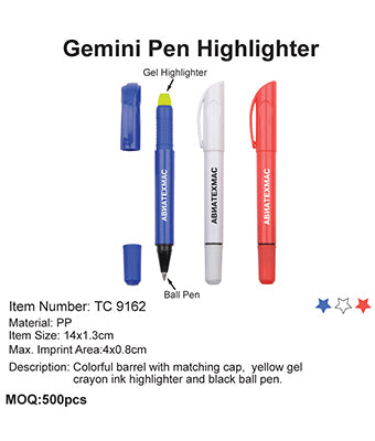 Gemini Pen Highlighter - Tredan Connections – Tredan Connections Pte Ltd
